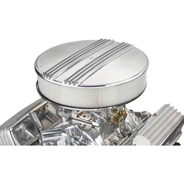 GARAGE SALE *** 14 Inch Polished Alloy Round Half Finned Air Cleaner ...