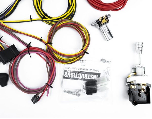 22 Circuit Wiring Harness Kit, w/ Headlight And Dimmer Switch, Suit ...