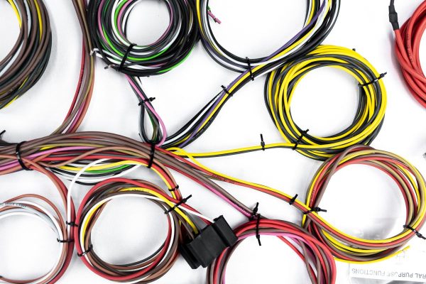 22 Circuit Wiring Harness Kit, w/ Headlight And Dimmer Switch, Suit ...