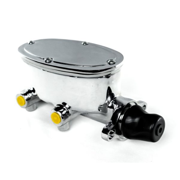 7 Inch Chrome Dual Diaphragm Brake Booster, Oval Master Cylinder Kit ...