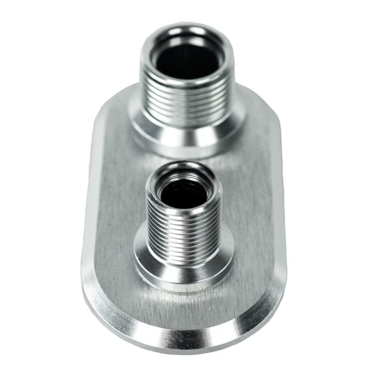 Silver Billet 2 Port Firewall Bulkhead Plate, #6 & #10 Ports, Suit Air ...