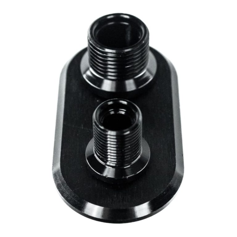 Black Anodized 2 Port Firewall Bulkhead Plate, #6 & #10 Ports, Suit Air ...