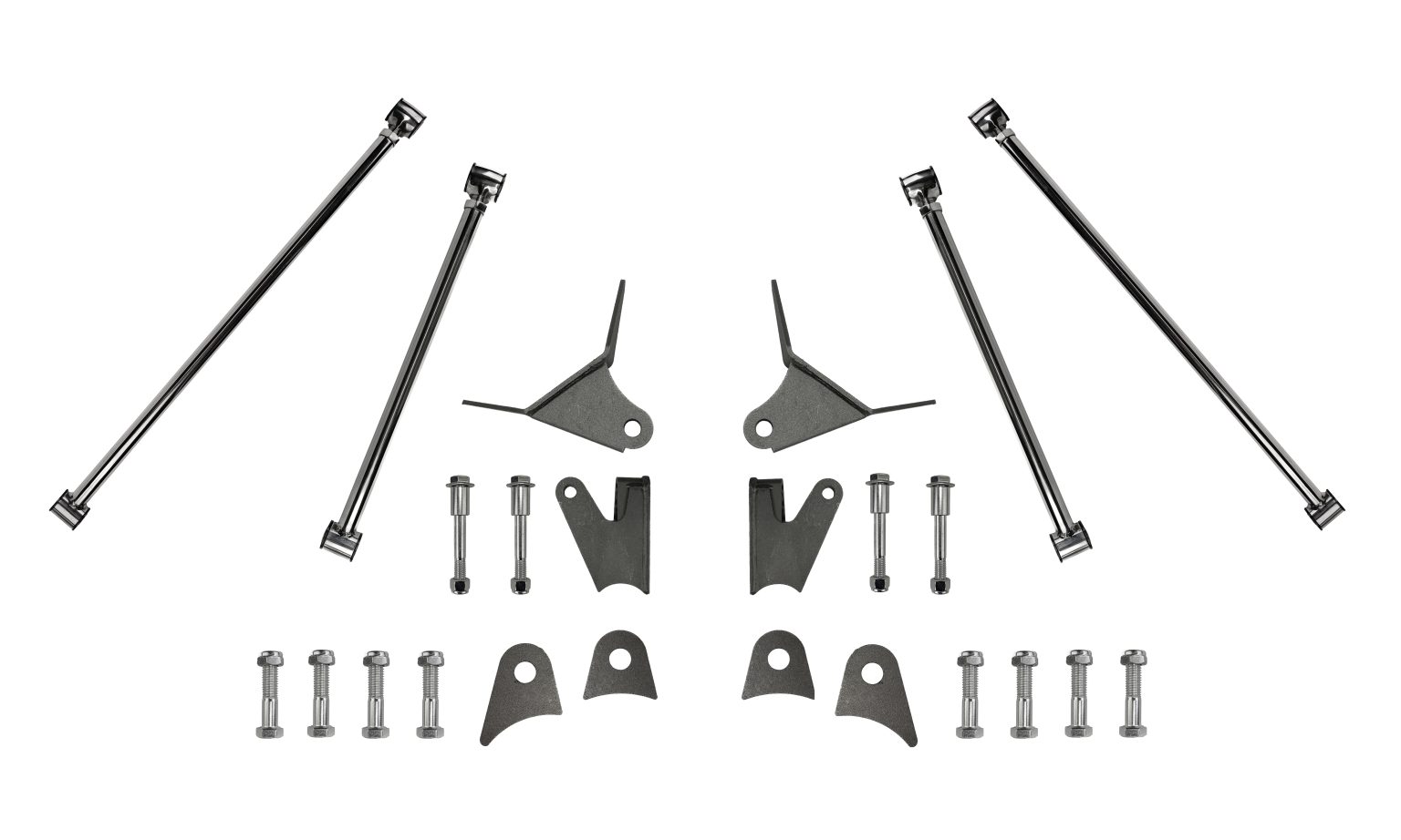 Triangulated Rear 4 Bar, 4 Link Suspension Kit, Polished Stainless ...