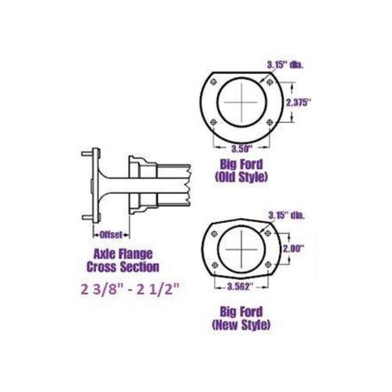 Ford 9 Inch Disc Brake Kit With Vented Rotors, E-Brake Caliper, Big ...