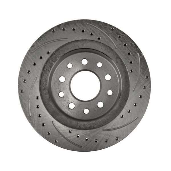 Ford 9 Inch Disc Brake Kit w/ Drilled & Slotted Rotors, E-Brake Caliper ...