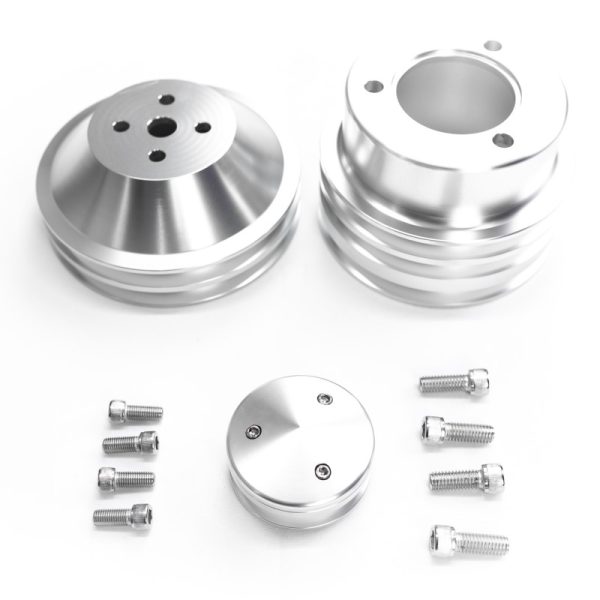 1965-1969 Ford Windsor Billet Aluminium Pulley Set, 3V 2V 1V ...