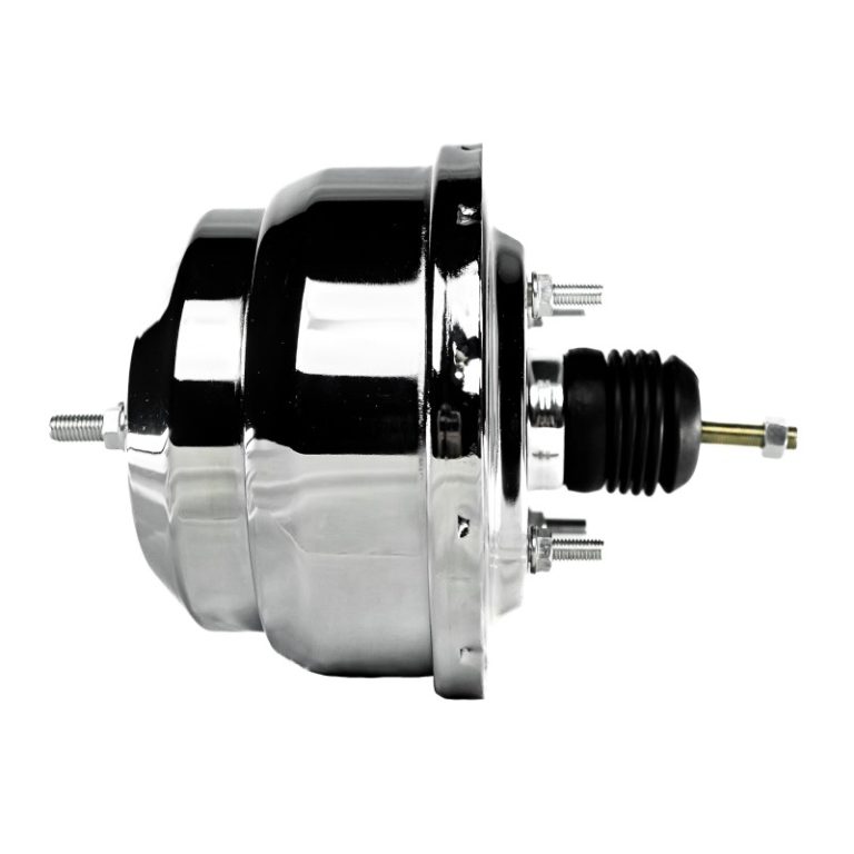 Chrome 7 Inch Dual Diaphragm Brake Booster & Master Cylinder Kit (Ball ...