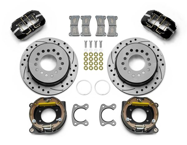 Wilwood 11.00" Rotor, 4 Piston Dust Boot Caliper Rear Disc Brake Kit, 9 ...