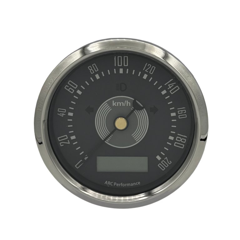 ARC Classic 6 Gauge Set With Charcoal Dial, GPS Speedo Australian Rod ...