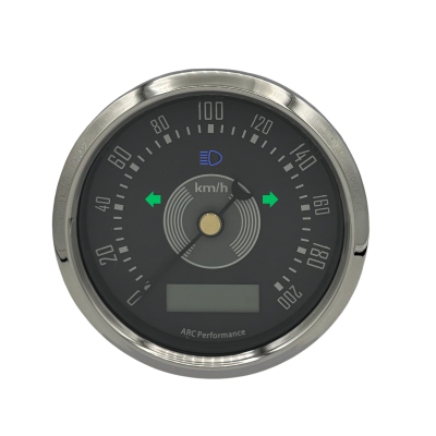 ARC Classic 6 Gauge Set, Pulse Speedo, Charcoal Dial - Australian Rod ...