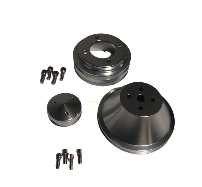 Ford Windsor 1969+ Clear Billet Aluminium 2V 1V 1V Pulley Set ...