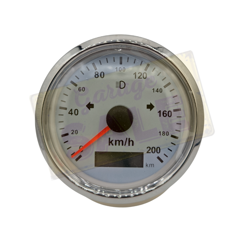 GARAGE SALE ITEM *** White Electronic Pulse Speedometer Gauge ...