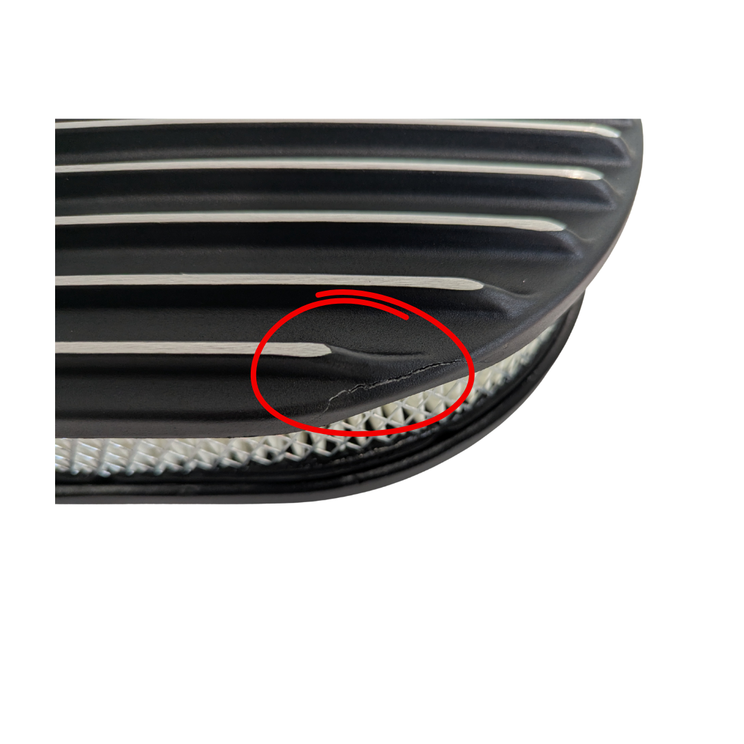 GARAGE SALE *** Black Full Finned 12 Inch Oval Air Cleaner With ...